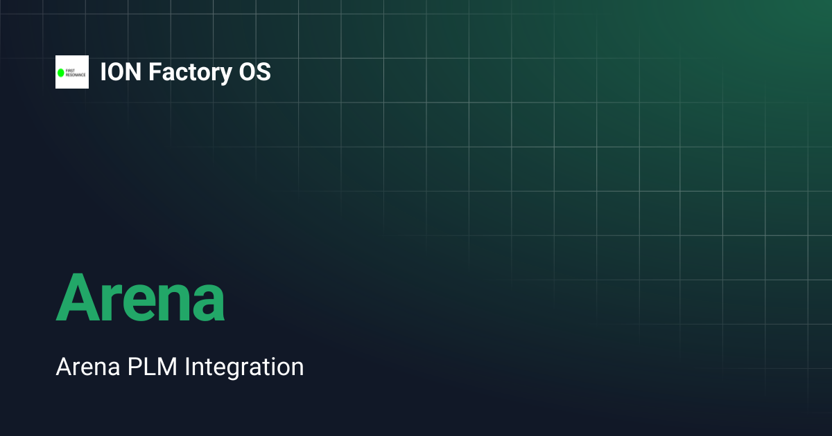 Arena | ION Factory OS
